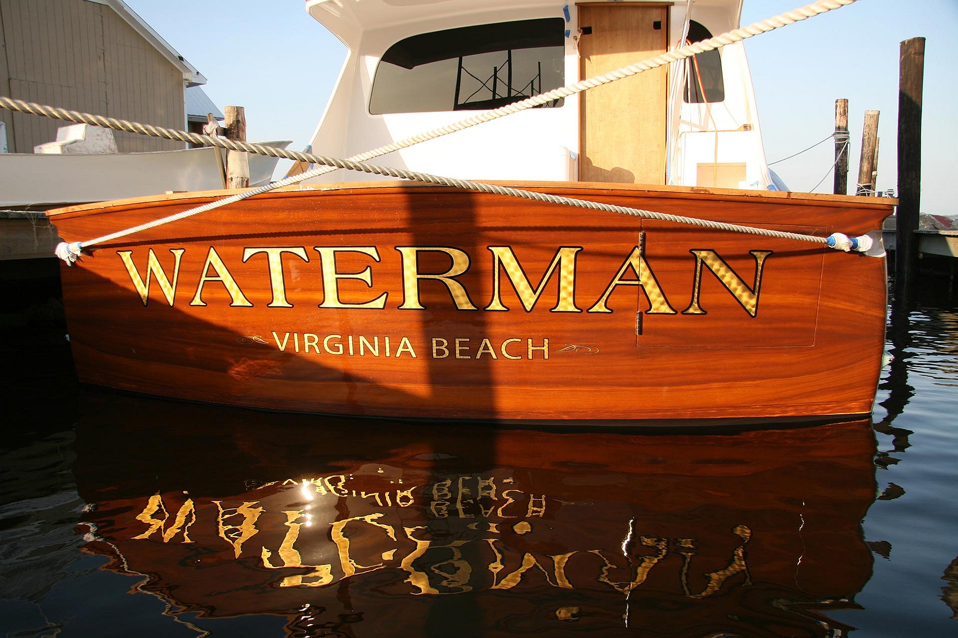 Waterman, Virginia Beach Boat Transom | BOATS TRANSOM ARTWORK PAINTING ...