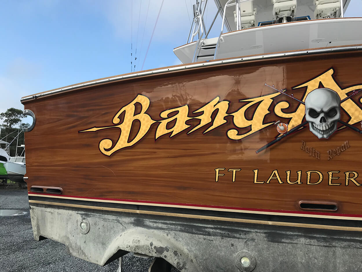 Bangarang Ft Lauderdale Florida Boat Transom | BOATS TRANSOM ARTWORK ...