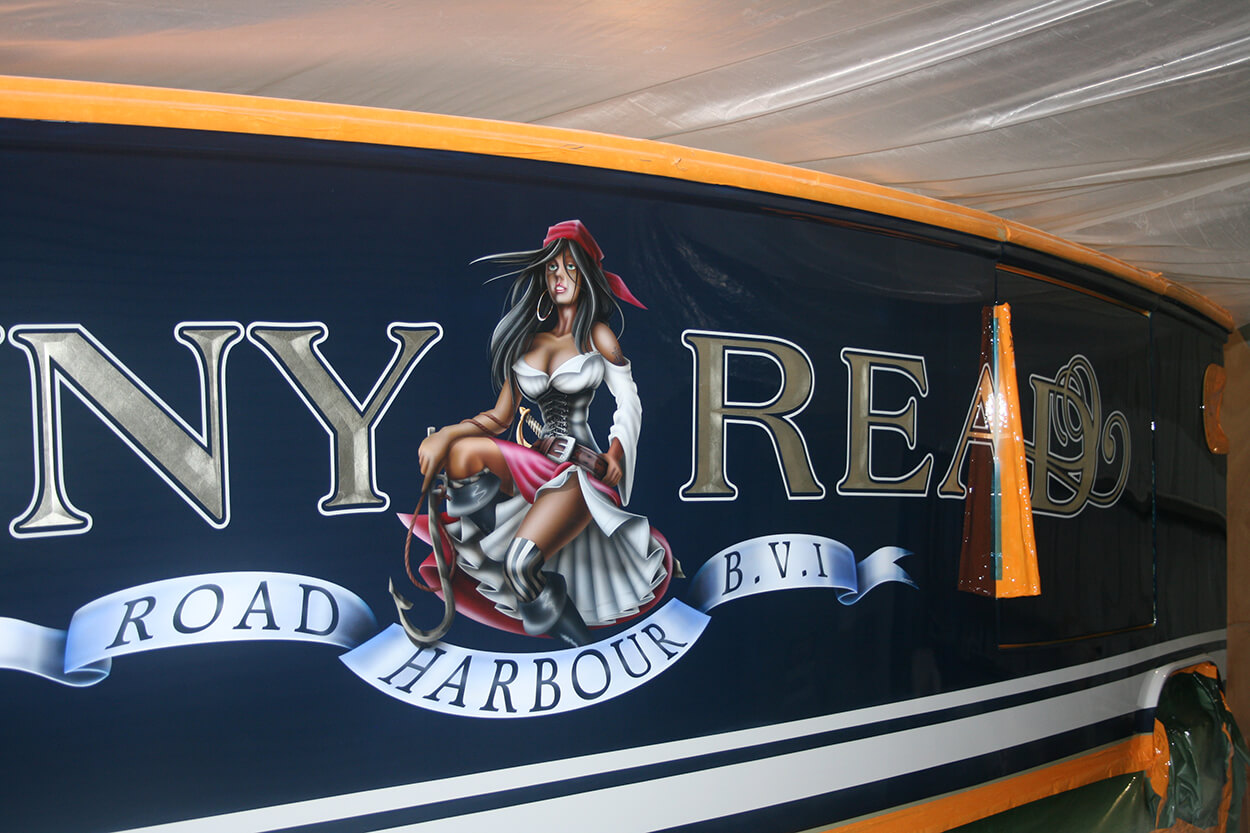 Bonny Read Harbour Road BVI Boat Transom | BOATS TRANSOM ARTWORK ...