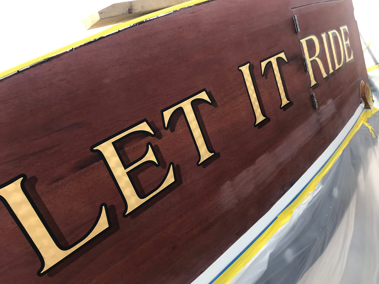 Let It Ride Gamefisher Boat Transom | BOATS TRANSOM ARTWORK PAINTING ...