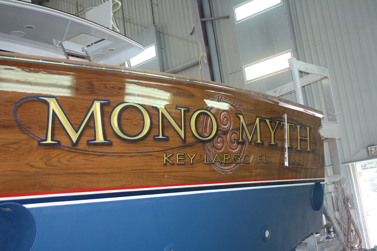 Mono Myth Key Largo Florida Boat Transom | BOATS TRANSOM ARTWORK ...