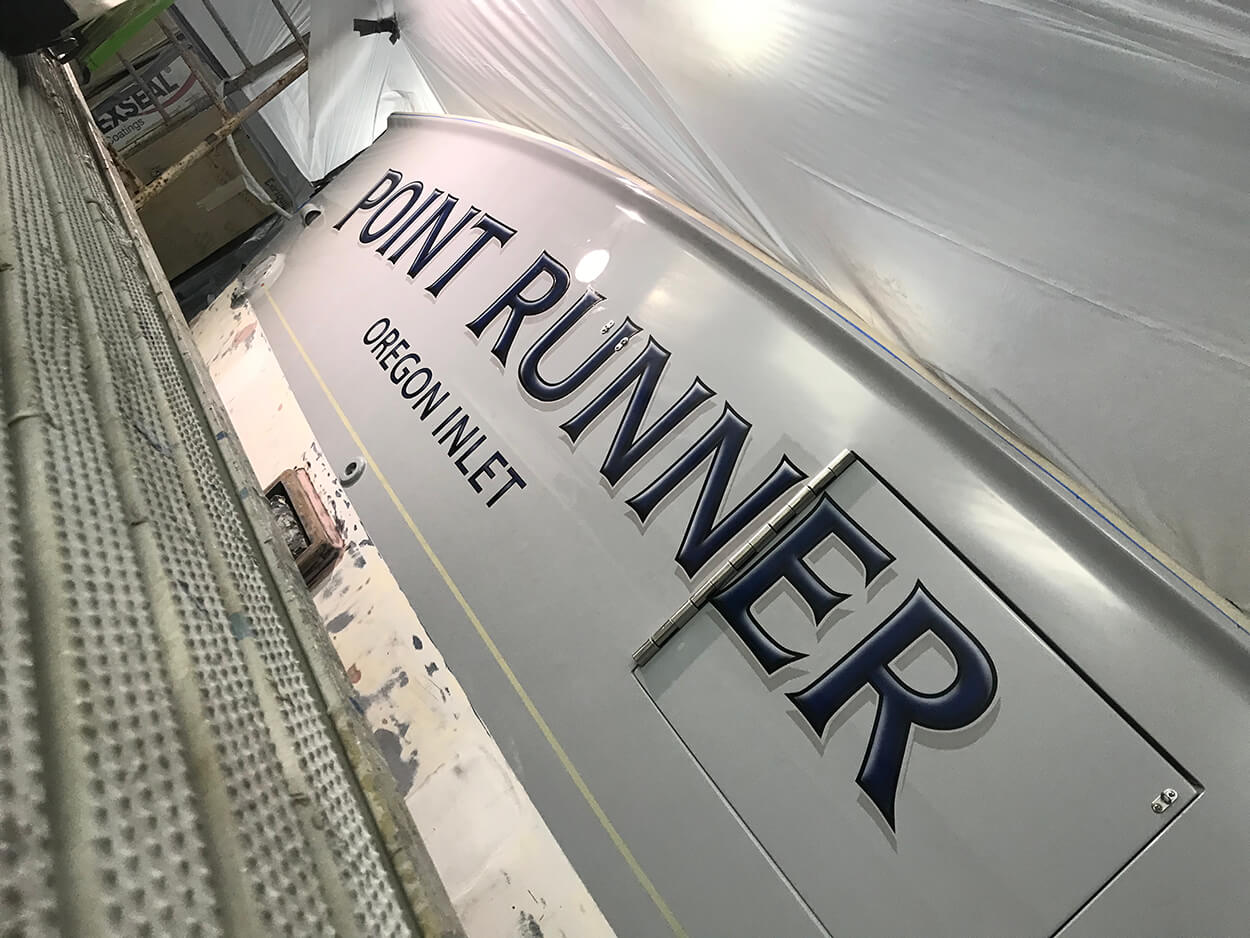 Point Runner Oregon Inlet North Carolina Boat Transom | BOATS TRANSOM ...