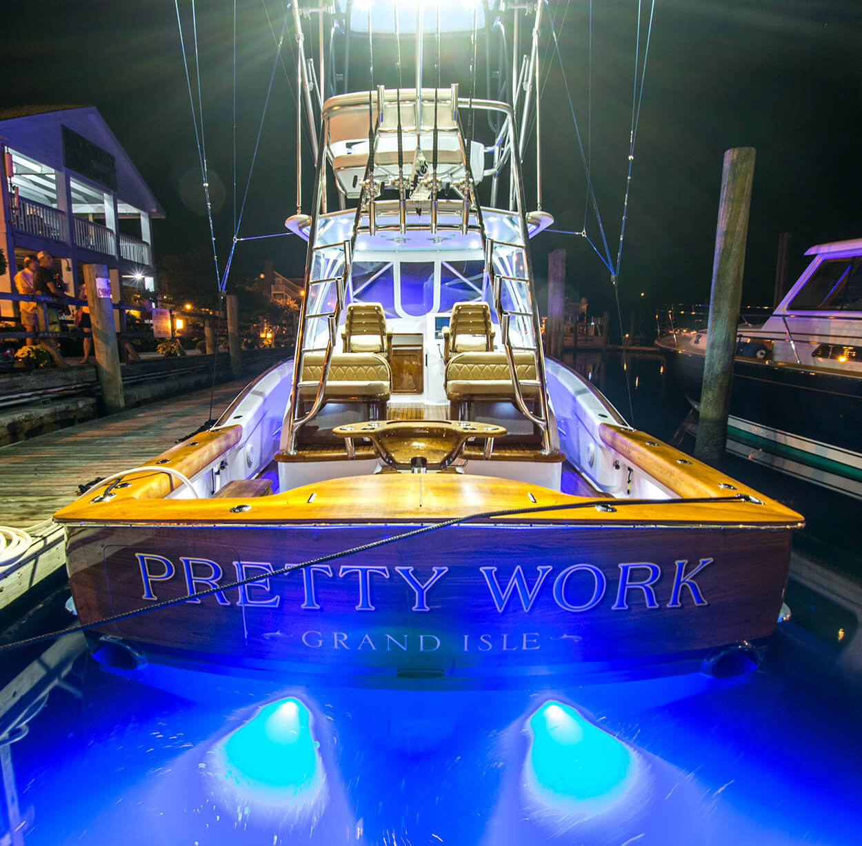 Pretty Work Grand Isle Boat Transom | BOATS TRANSOM ARTWORK PAINTING ...