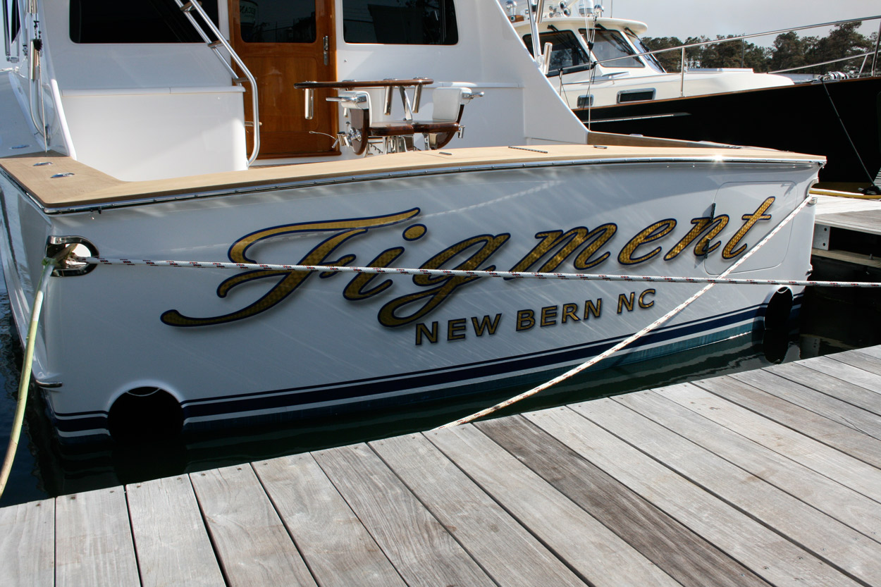 Figment, New Bern North Carolina Boat Transom | BOATS TRANSOM ARTWORK ...