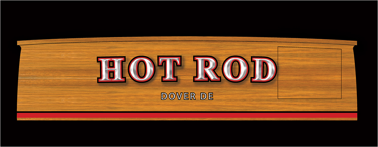 Hot Rod, Dover Delaware Boat Transom | BOATS TRANSOM ARTWORK PAINTING ...